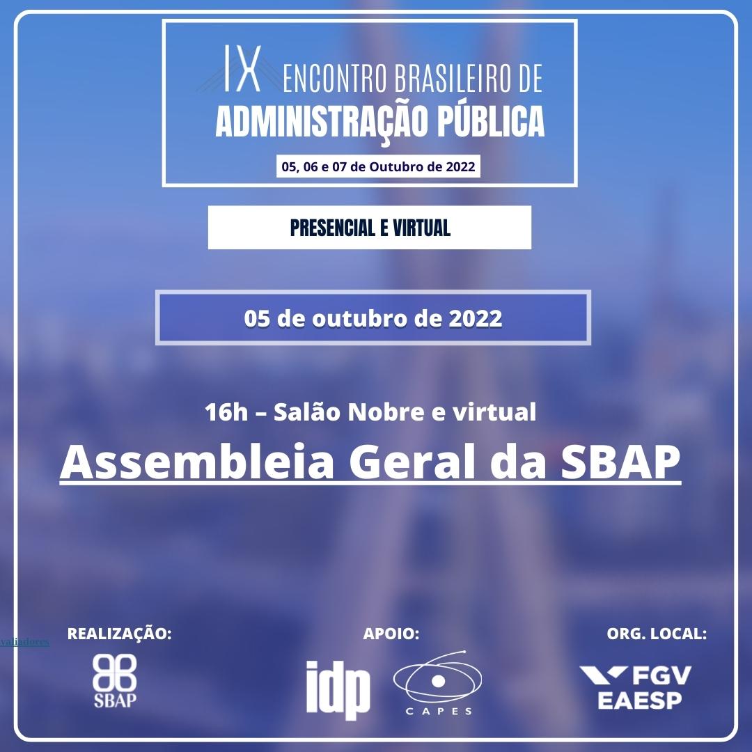 PÁGINA INICIAL - Sociedade Brasileira de Administração Pública